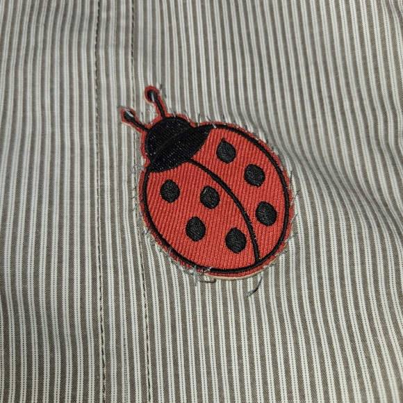 Tops | Nwt Zara Cotton Strapless Top Embroidered Ladybug Patch | Poshmark